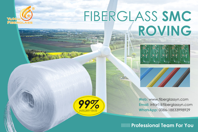 High Mechanical Strength 1200tex SMC Roving Glass Fiber Used for Sport ...